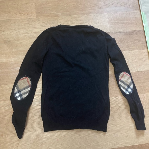 Burberry | Sweaters | Burberry Black V Neck Sweater | Poshmark